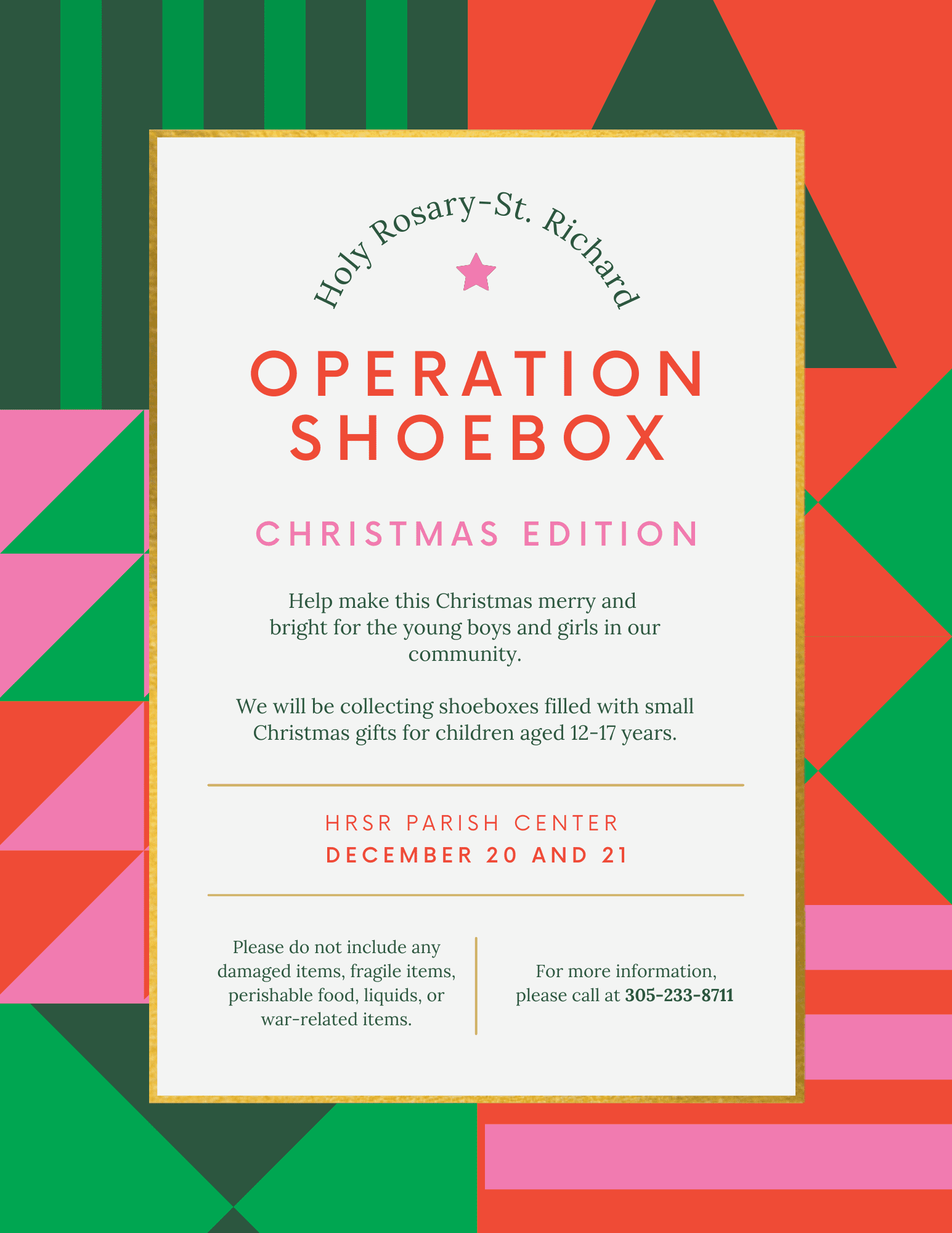 Student Community Service Hours – Our Lady of the Holy Rosary – St. Richard